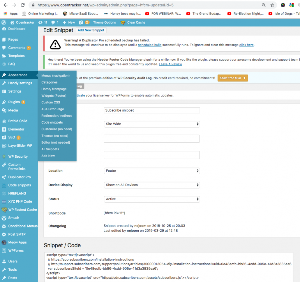 process - Opentracker